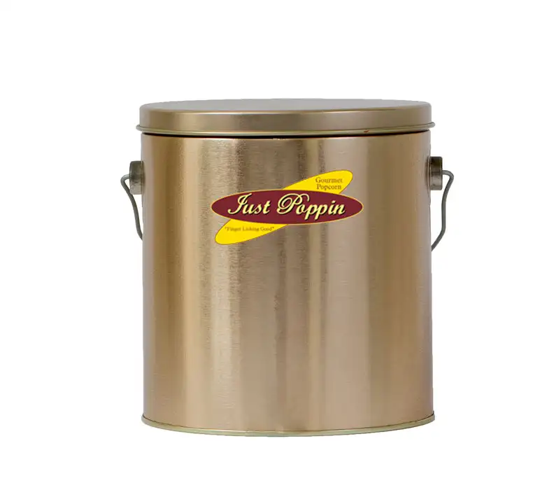 Custom Empty 85 Oz 1 Gallon 2 Gallon 3.5 Gallon Popcorn Tin Containers ...