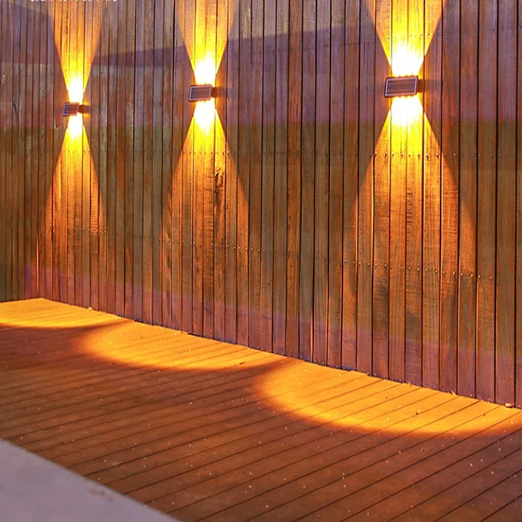 Solar Wall Light Outdoor Decoration Garden Courtyard Home Wall Light ...