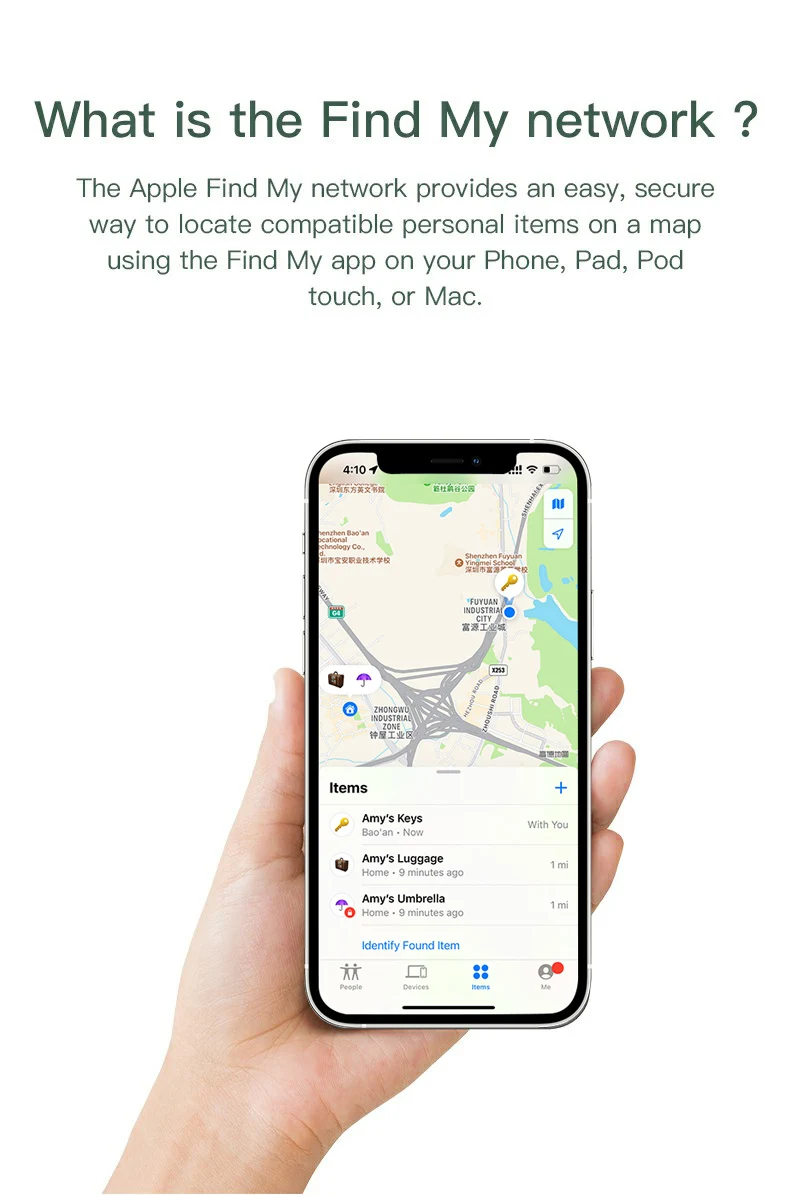 Mini Airtag Mfi Certified Find My Smart Air Tags Key Finder Locator ...
