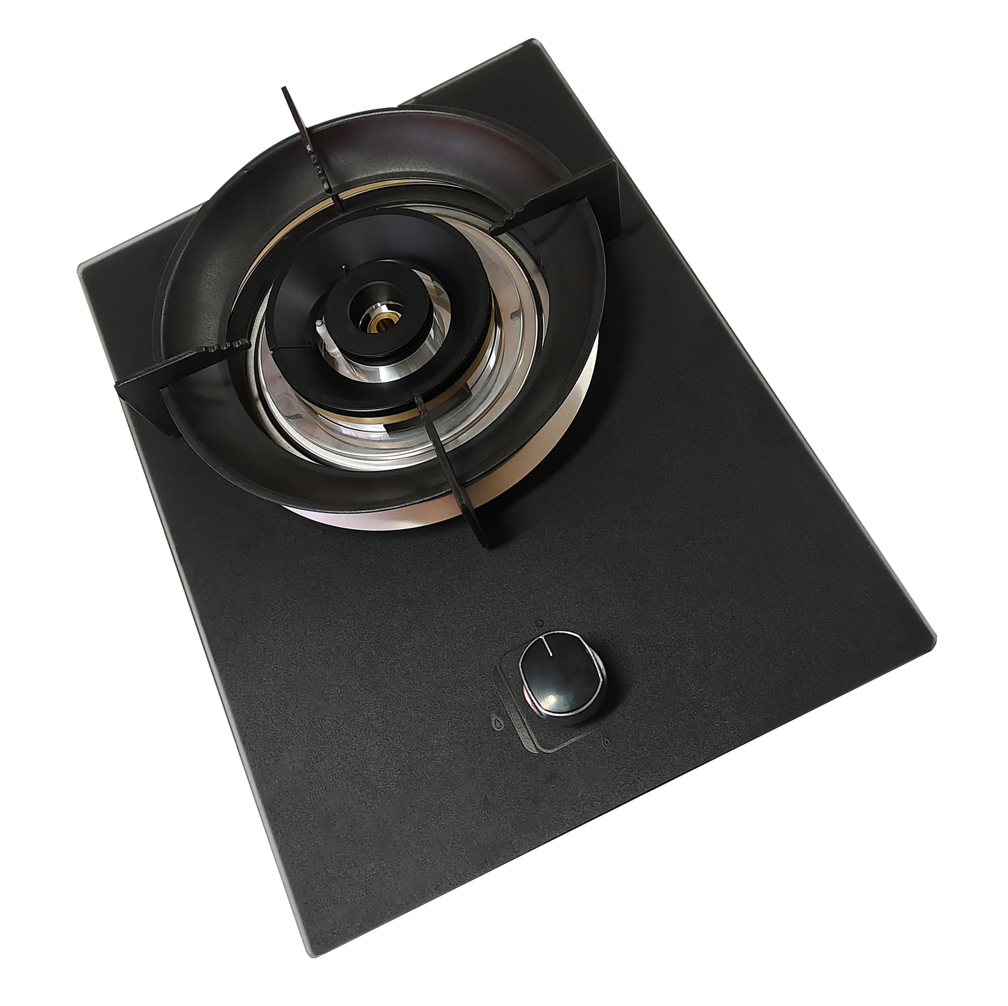 Single Burner Build-in Gas Hob Cookertop Stove With Black Frosted Glass ...