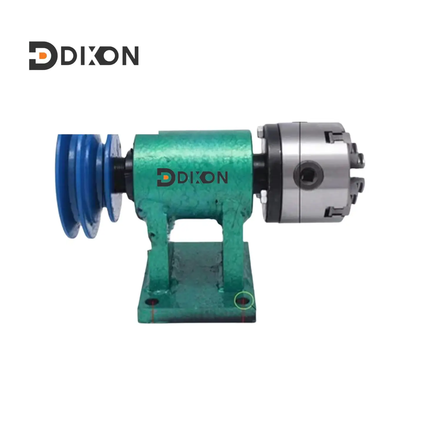 125type/belt Drive Lathe Spindle With Chuck Three Jaw Power Head Lathe ...