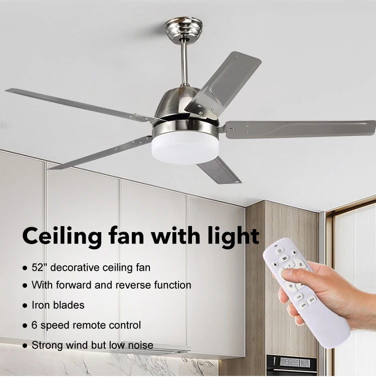 Hot Sale Modern Residential SAA CB CE Approved Metal 5 Blades 52 Inch ...