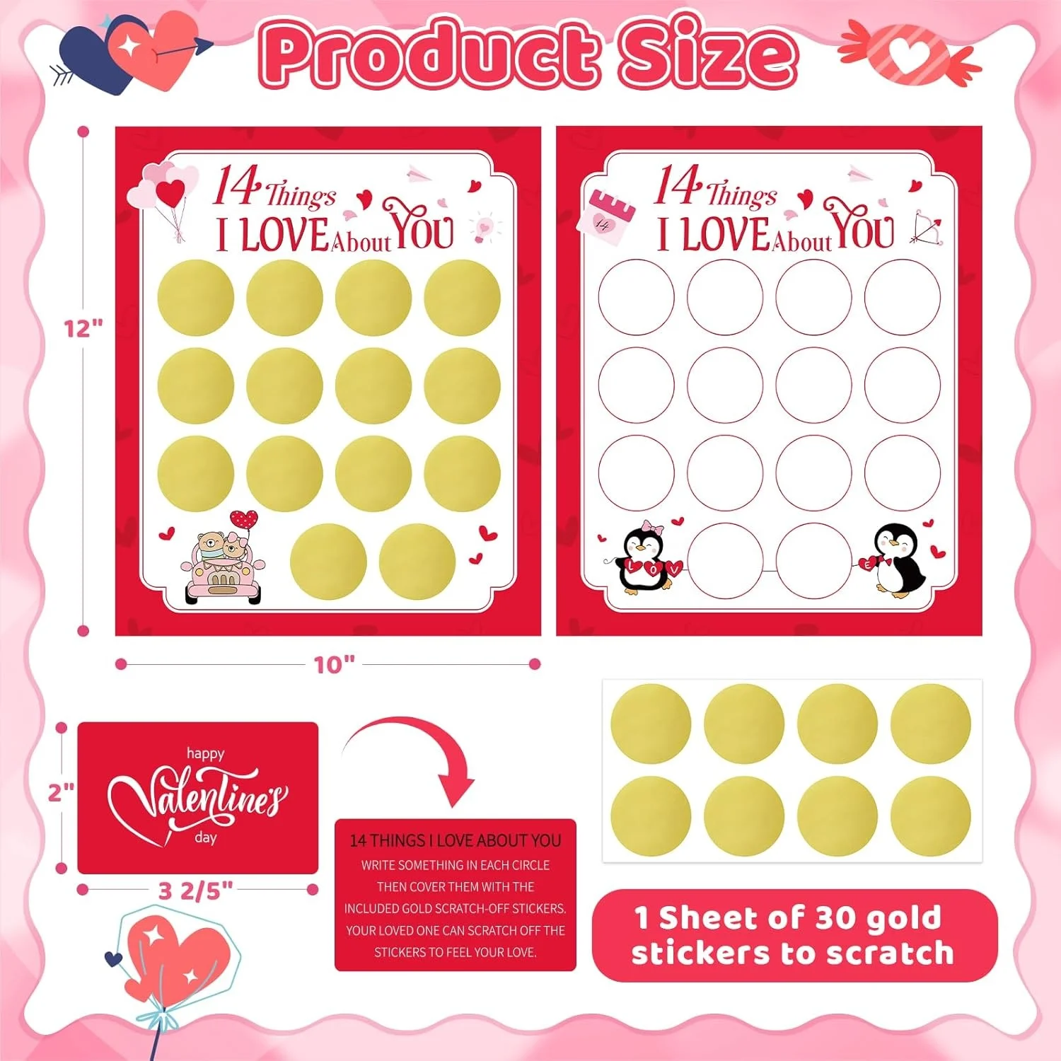 DIY Valentines Day Things I Love About You Card for Husband Wife ...