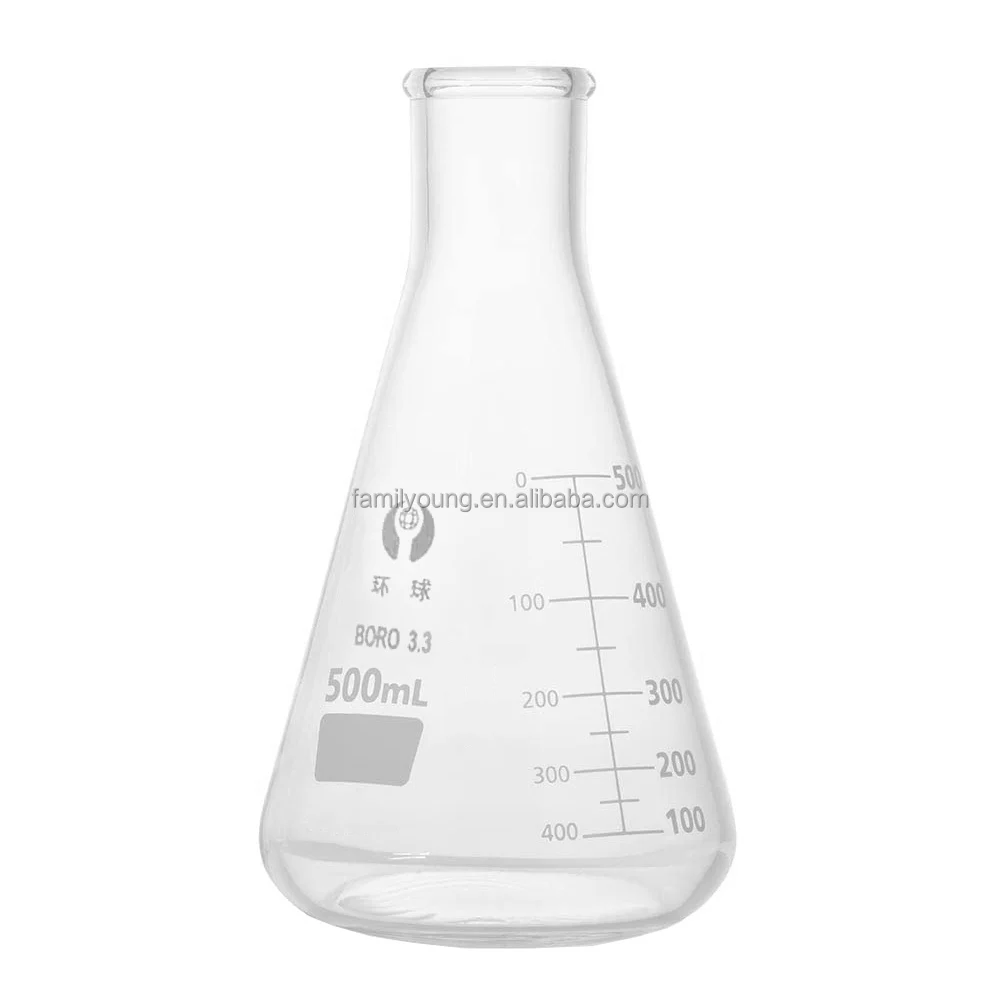 Erlenmeyer Flask - High Borosilicate Glass for Lab Experiments