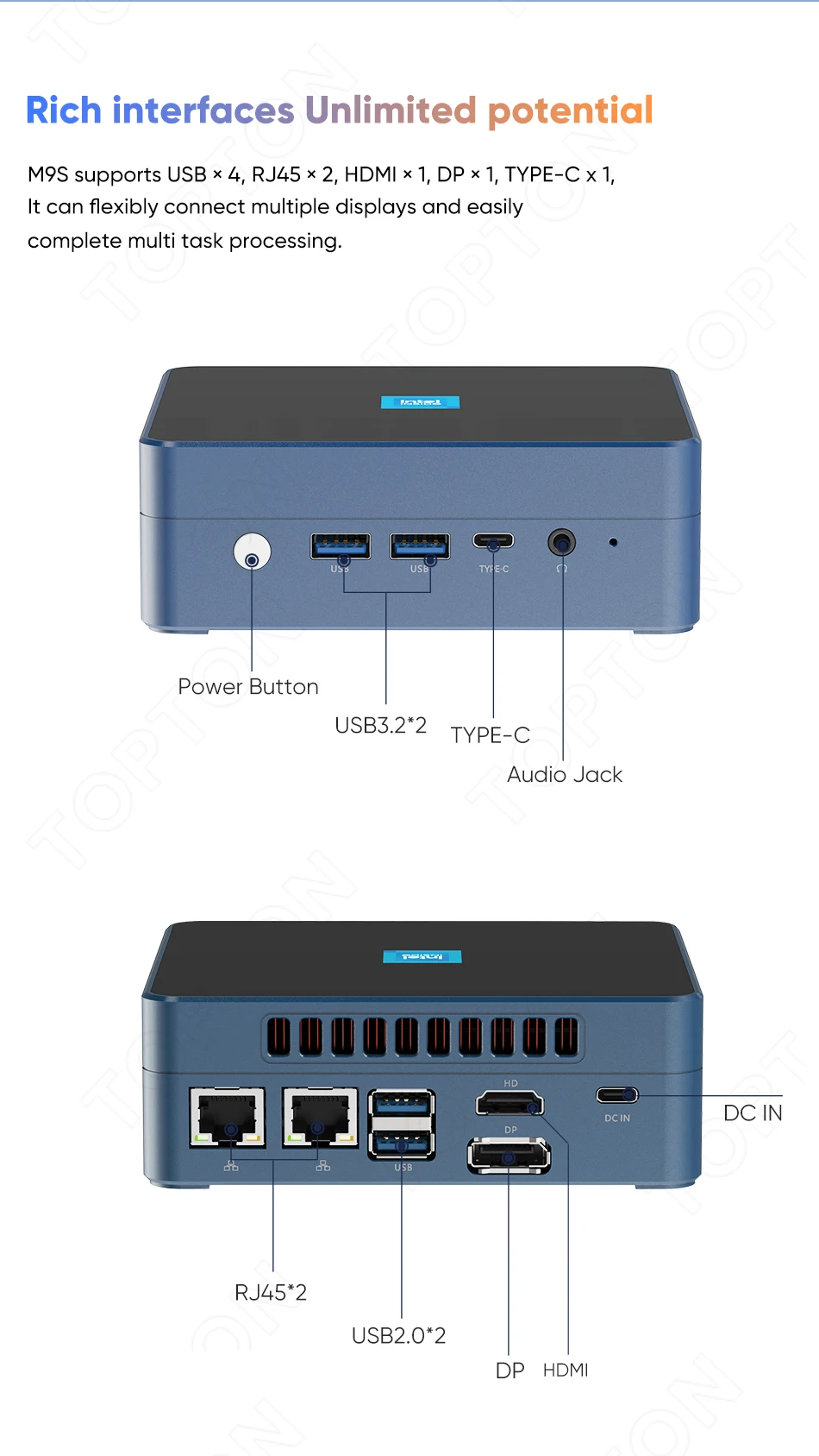 New Topton Mini Pc 12th Gen Intel I3 N305 N300 N200 Ddr5 Pcie3.0x4 ...