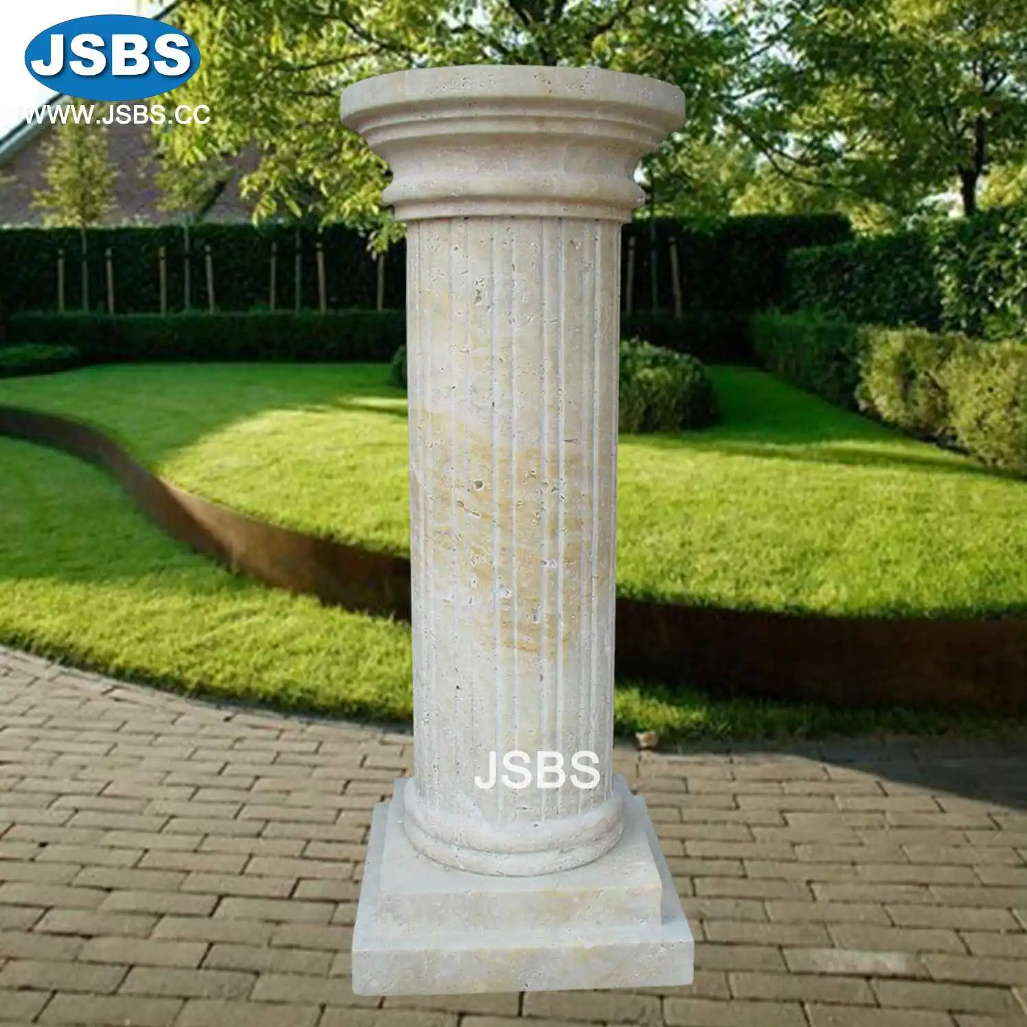 Wholesale Stone Roman Decoration Garden Outdoor Limestone Column ...