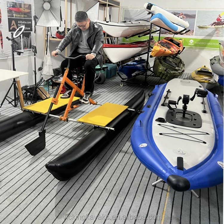 Surfking 12' Inflatable Fin Pedal Kayak - Efficient Propulsion