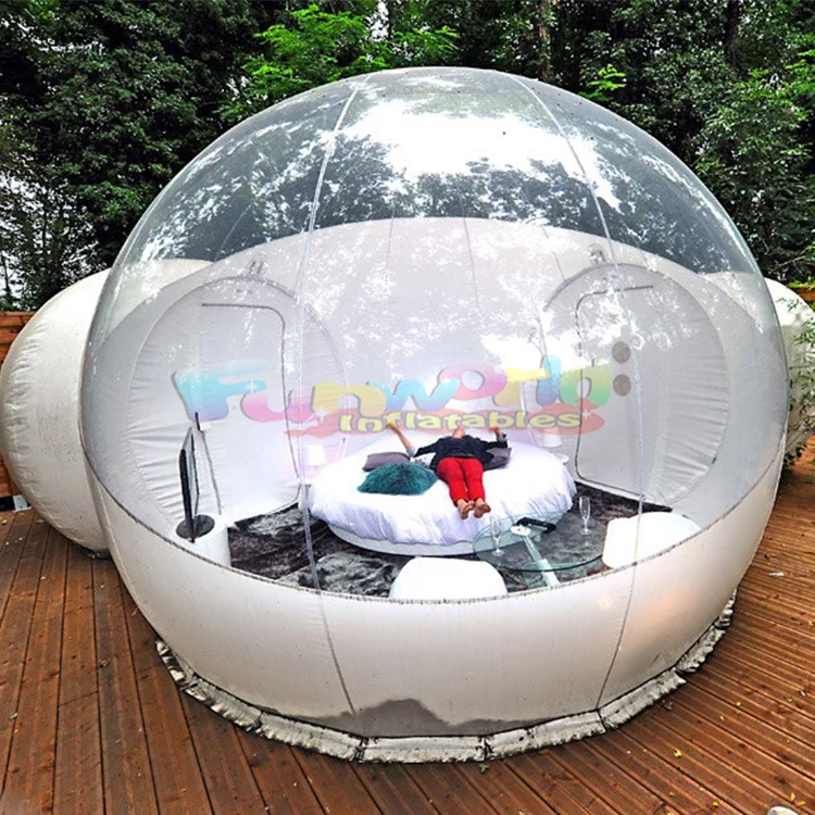 Outdoor Party Inflatable Glamping Tent Transparent Dome Inflatable ...