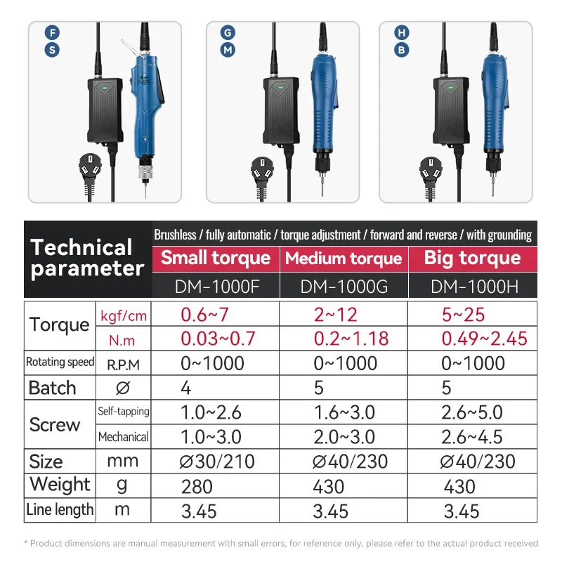 A-BF Handheld Brushless Electric Screwdriver - 220V Torque