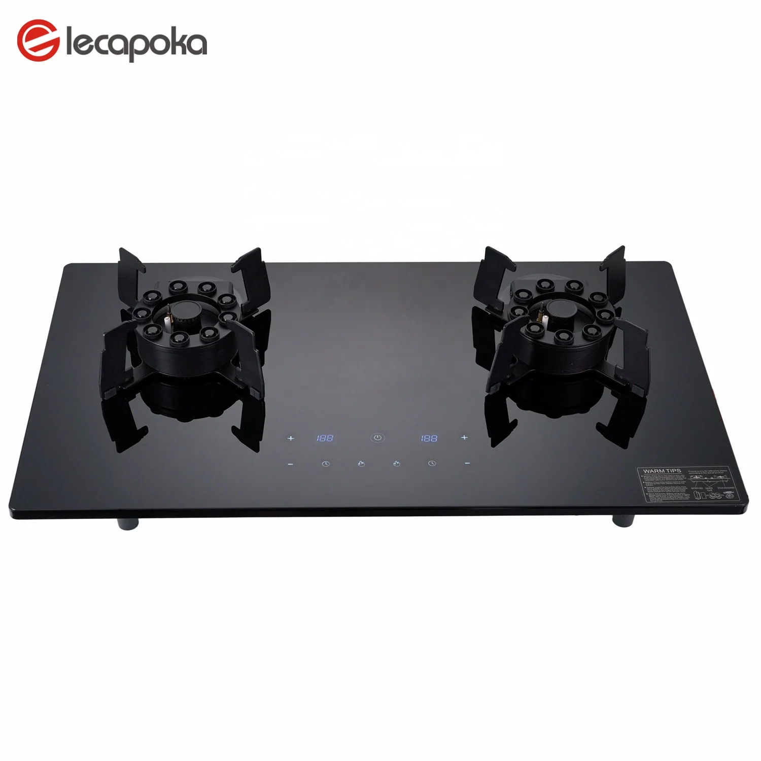 Modern Gas Cookers - Elecapoka Double Gas Stove with Touch Screen
