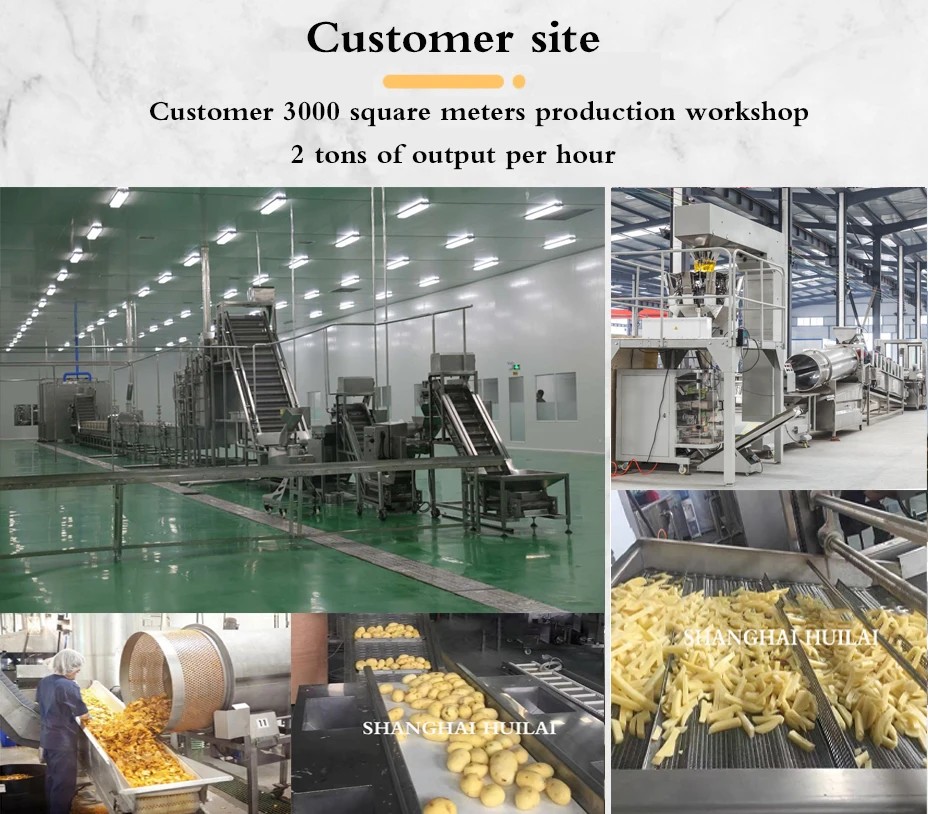 Automatic Fried Chicken Meet Potato Chips Snack Production Processing ...