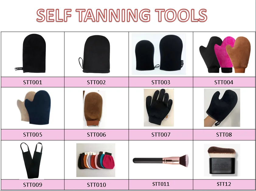 Leopard Back Applicator Set Mini Face Mitt Bronze Self Tanner Tanning ...