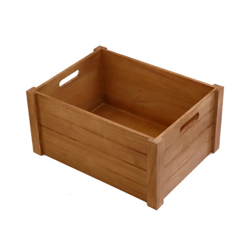 Wood Stacking Storage Box With Door Potato Holder For Kitchen - Buy ...