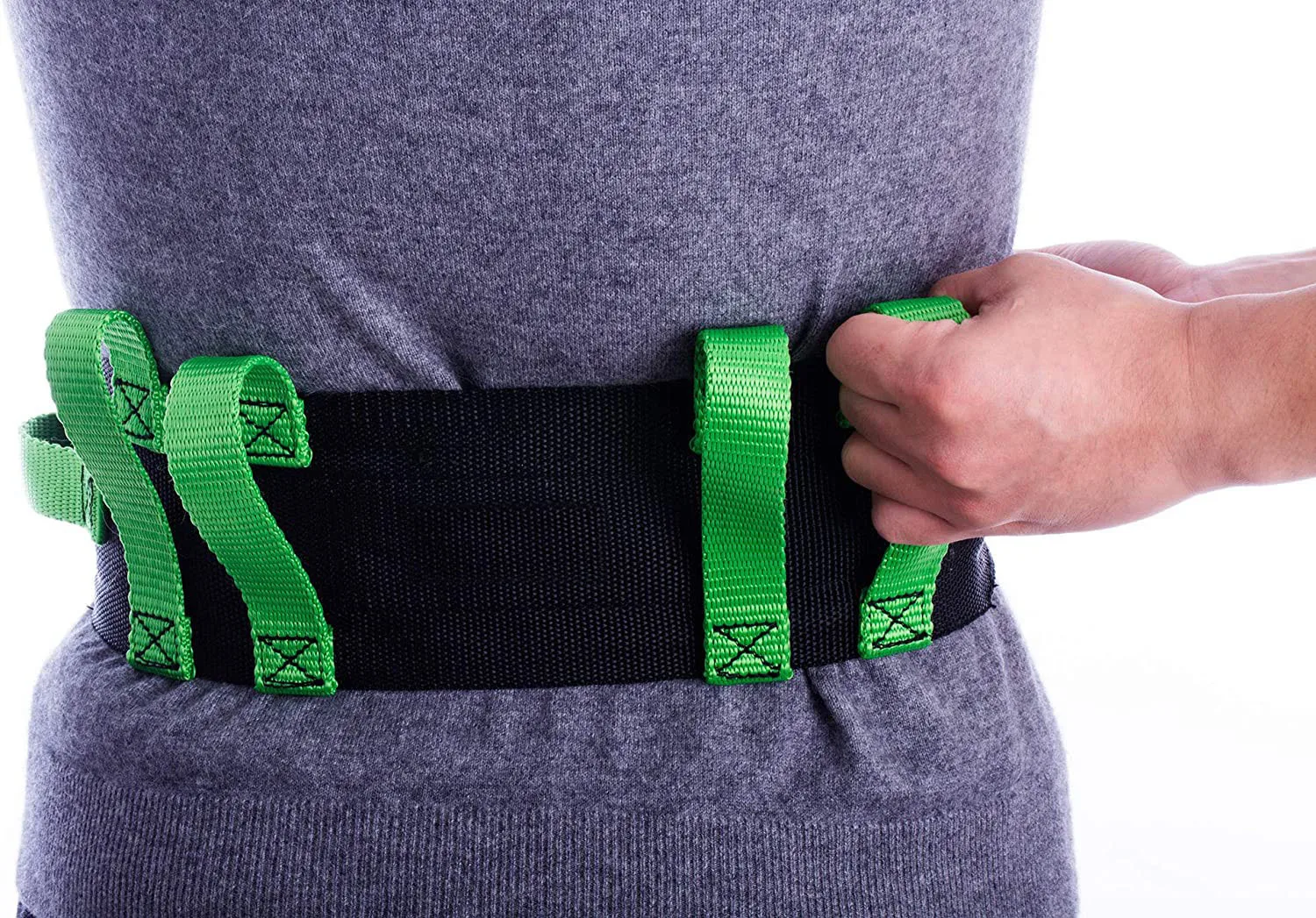 Gait Transfer Safety Patient Belt with Leg Loops Vinylgait Band Therapy ...