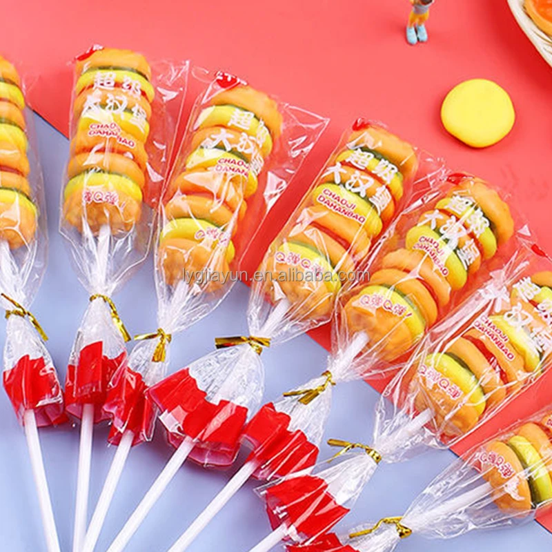 Wholesale Mixed Fruit Burger Gummy with HACCP/BRC Certificate