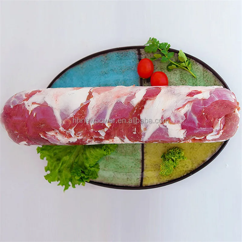 Mutton Beef Frozen Meat Block Filling Stuffer Press Tightening Machine ...