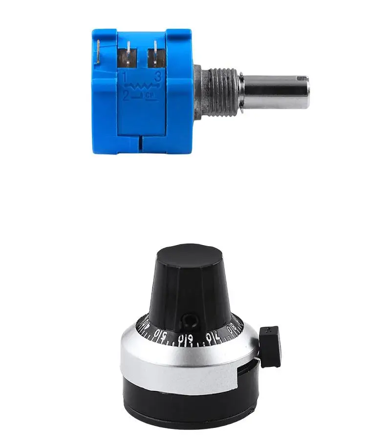 Rotary Potentiometer Adjustable Resistor Integrated Knob 100k Precision ...