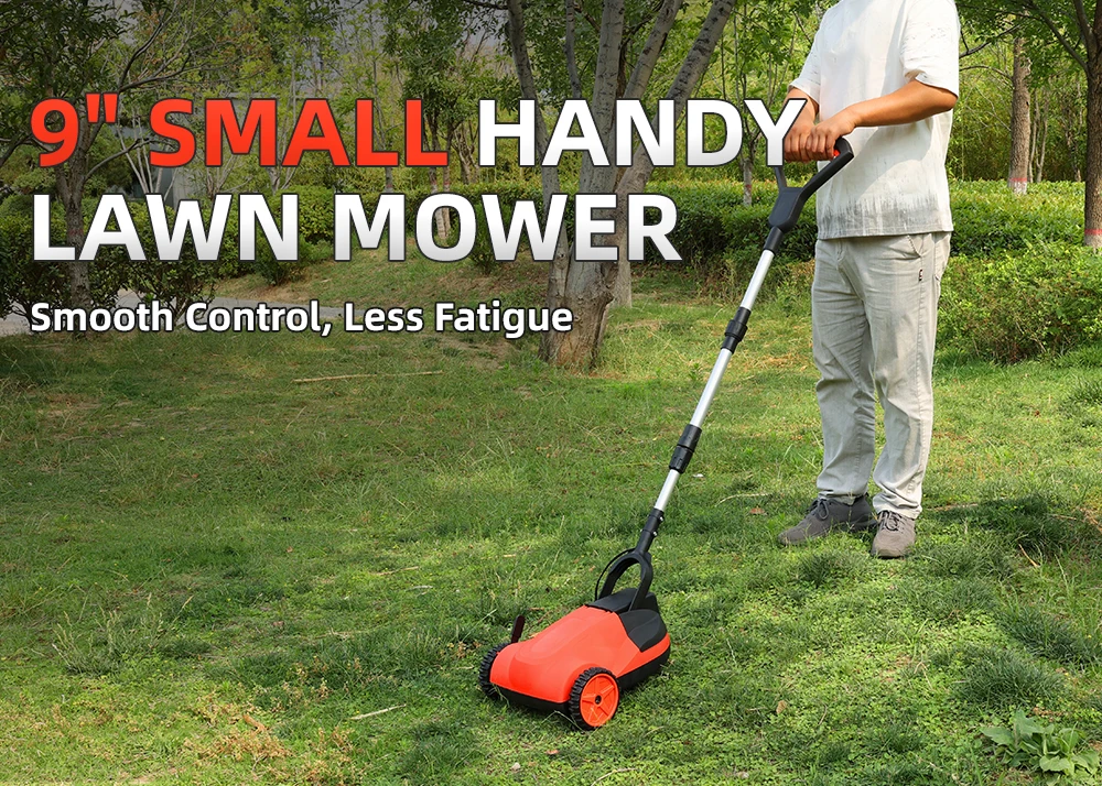 Portable Brushless Battery Powered Mini Lawn Mower Garden Cordless ...