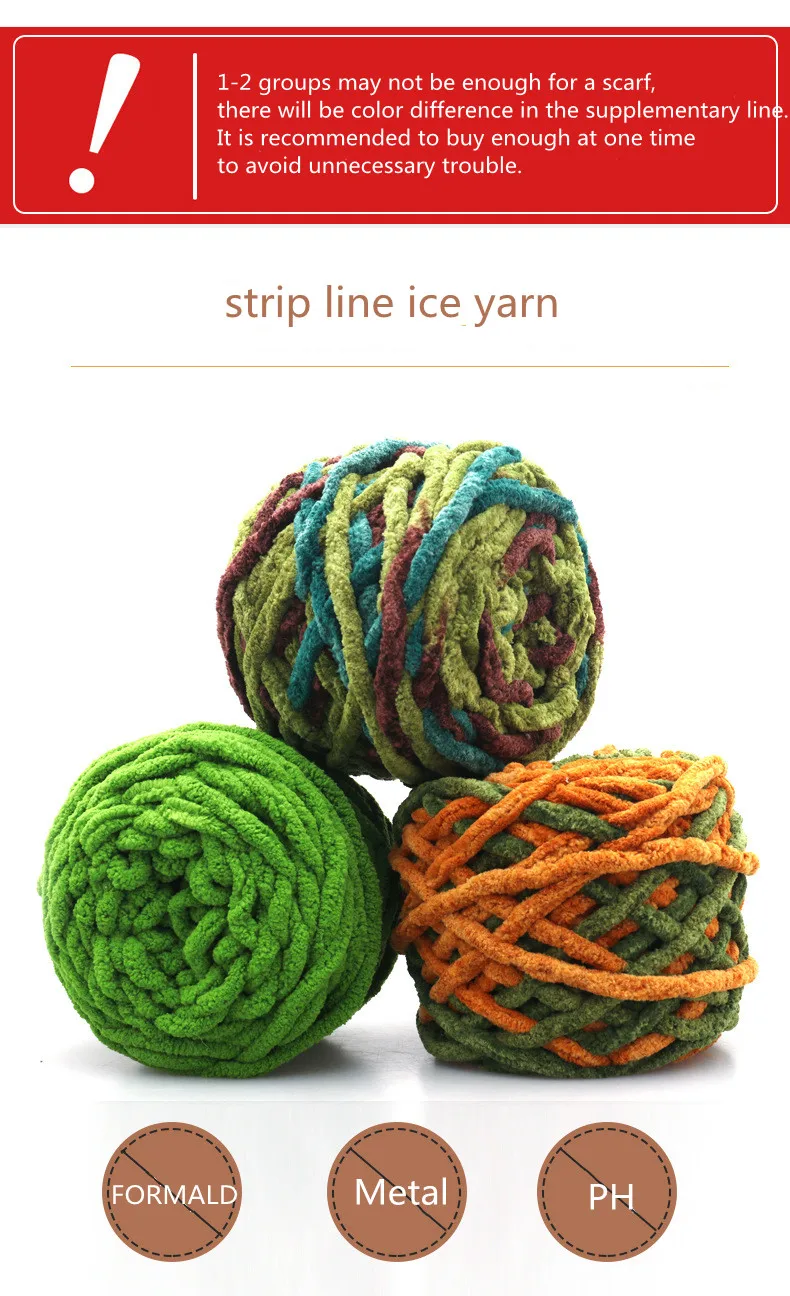 Multi-color Chunky Crochet Yarn - Perfect for DIY Crafts