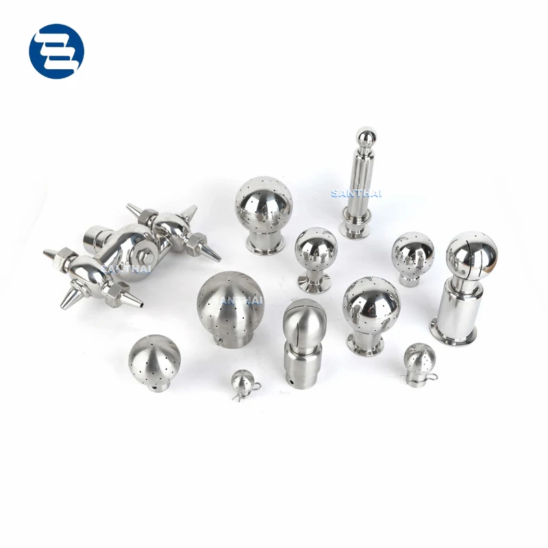 Santhai Sanitary 304/316 Stainless Steel Three Lamp Rotating Cip ... Santhai Sanitary 304/316 Stainless Steel Three Lamp Rotating Cip ...