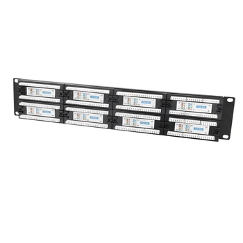 Renbao Shielded Patch Panel 48 Port 2u 19" Data Internet Cat6 Rj45 Rack ...
