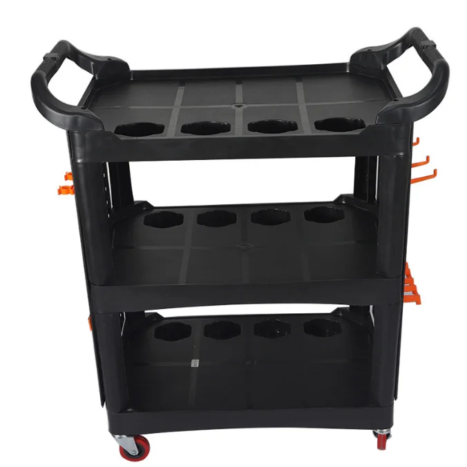 Premium Rolling Detailing Cart Detailing Trolley for Car Polishing ...