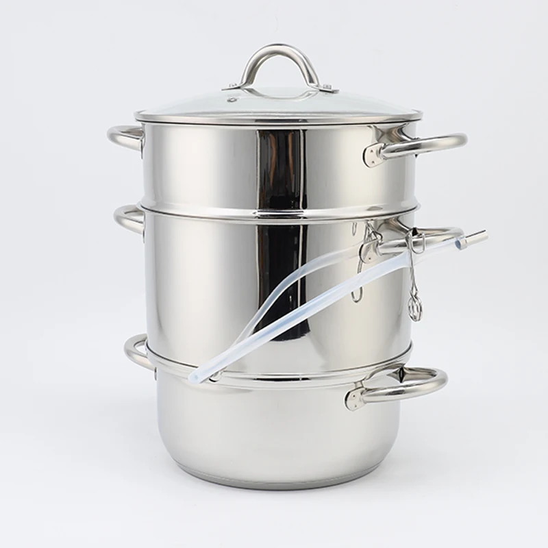 Juice Maker 24cm 5L 8L Induction Bottom Water Distiller Stainless Steel ...