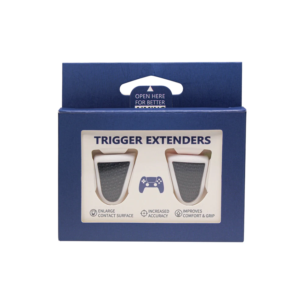 White Trigger Pad Extender Triggers Buttons for PS5 Controller ...
