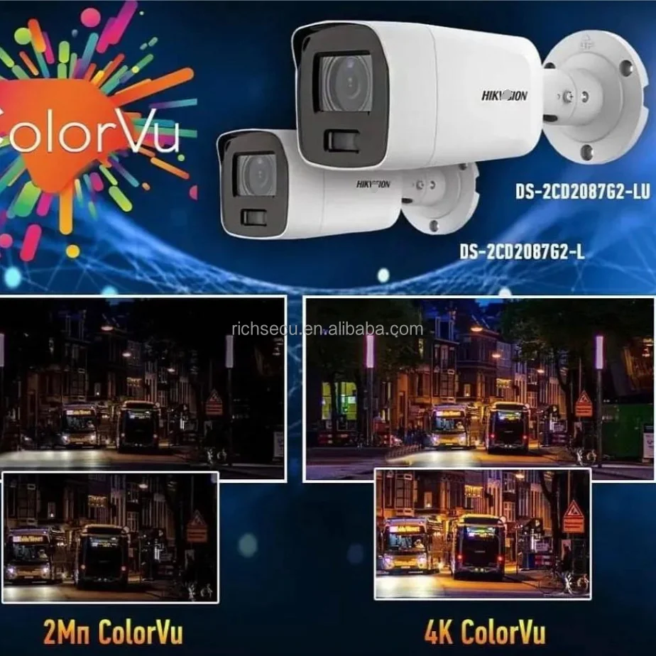 Compatible With Hikvision Global Version Upgradeable 4k Colorvu Fixed Bullet Network Camera Ds ...