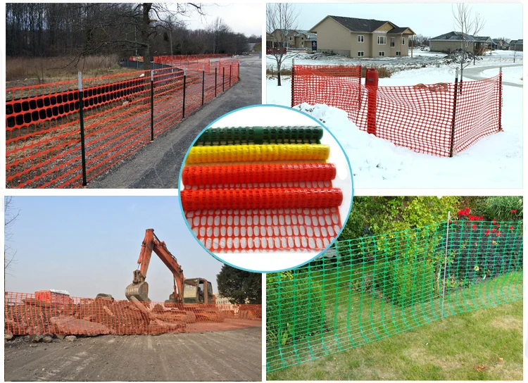 Heavy Duty Temporary Orange Color Warning Road Traffic Barrier Net ...