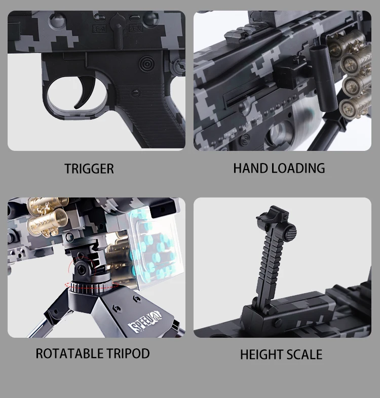 Factory Customization Nerf Gun Mg3 Plastic Shooting Shell Ejecting ...