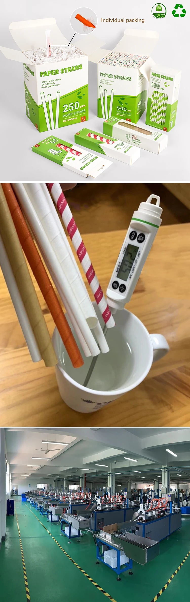 Biodegradable Paper Straws - Perfect for Events & Parties