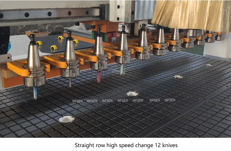 WFSEN Servo Motor Wood Cnc Router Machine Automatic Tool Changer with ...