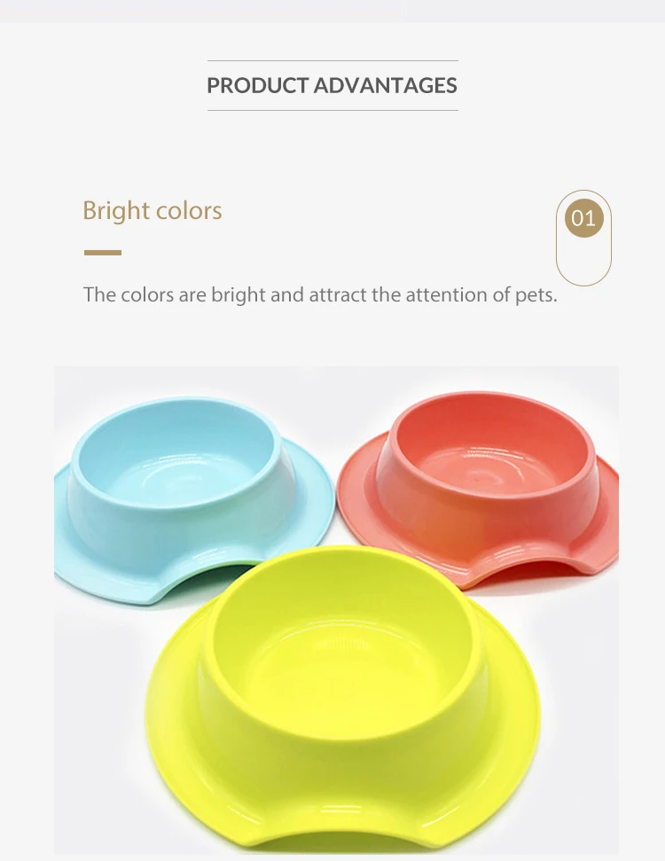 Pet Bowls Eating Plates Dog Food Water Eating Plastic Feeders Bowl ...