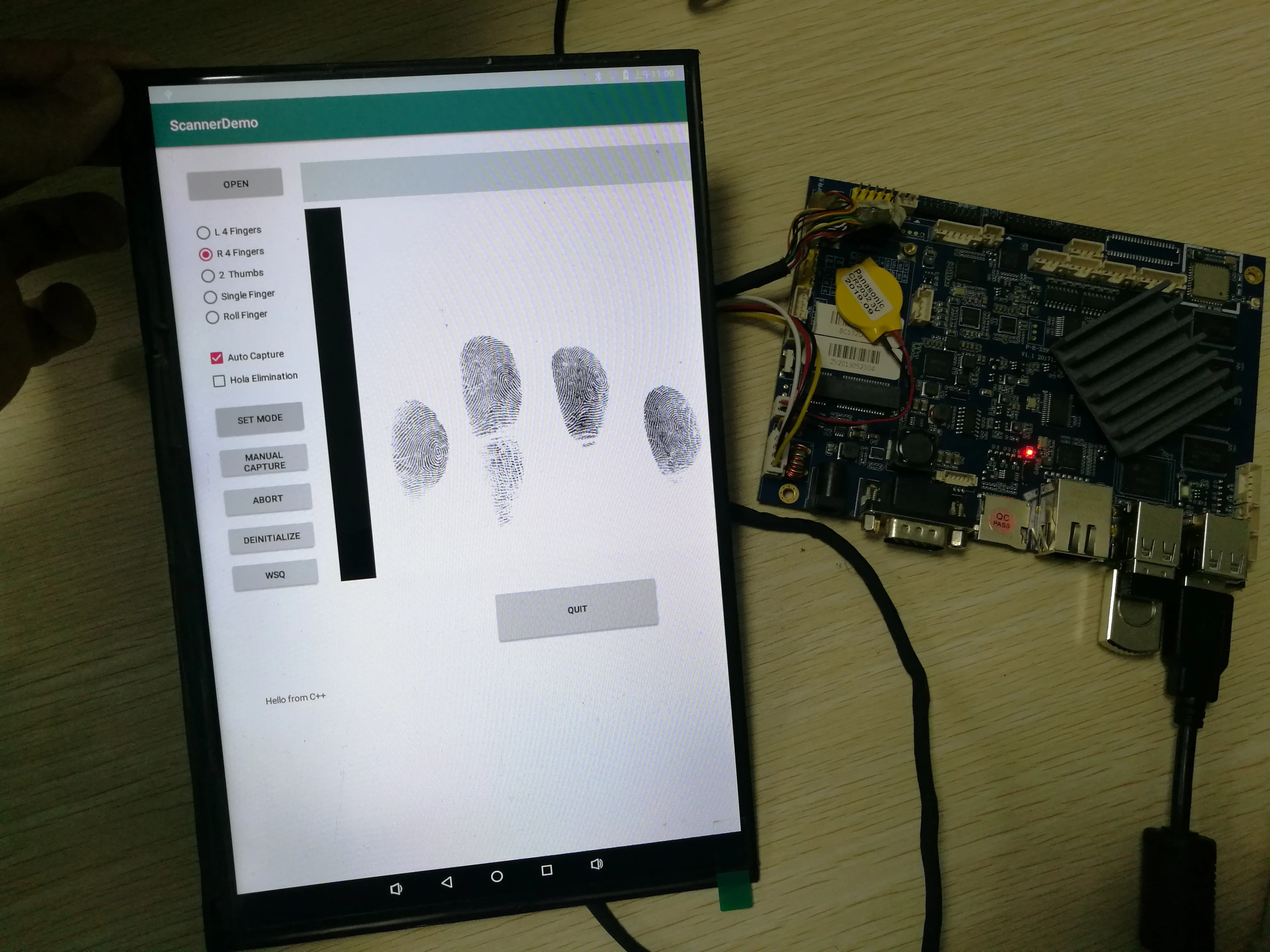 MTTEK Fingerprint Reader - Efficient Airport Customs Inspection