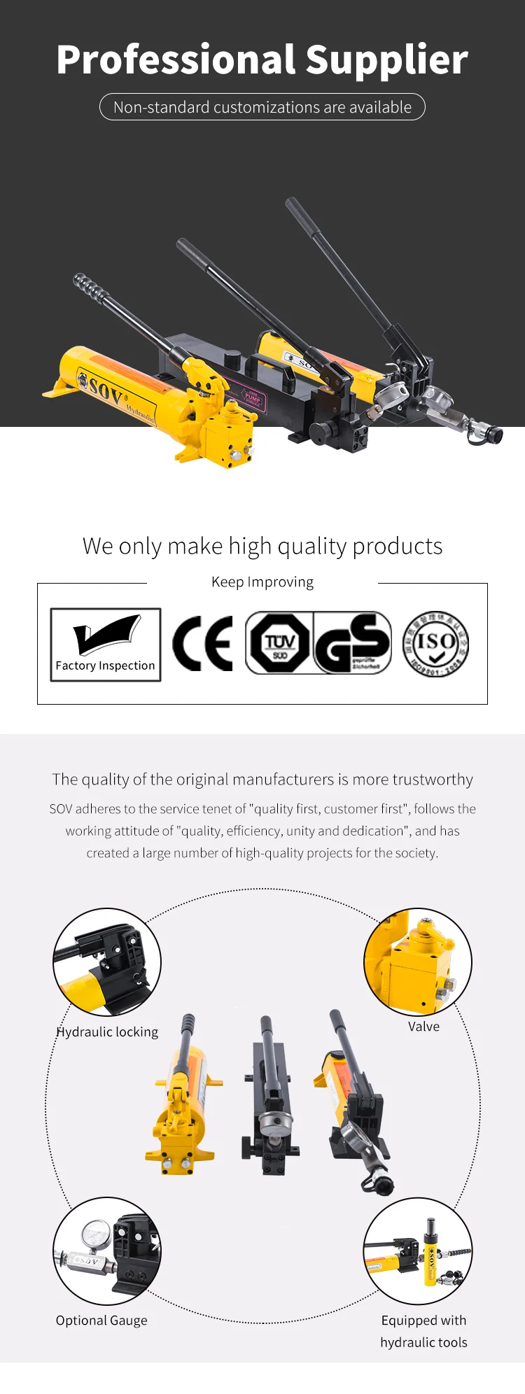 3000 Bar Portable Hydraulic Hand Piston Pump for Industrial Use - CE ...