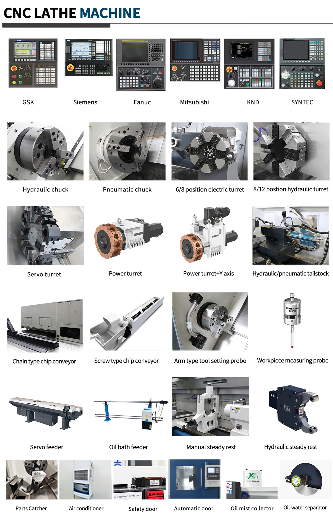 Syntec CNC Controller Lathe Machine CAK6150 - Double Spindle