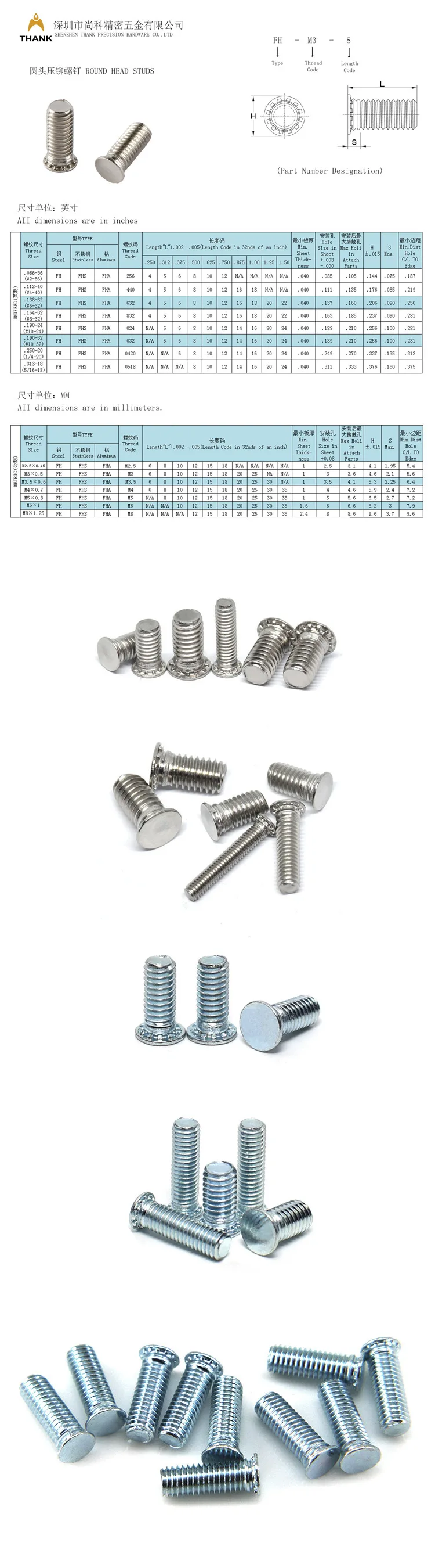 Self Clinching Threaded Studs - Secure and Durable Fasteners