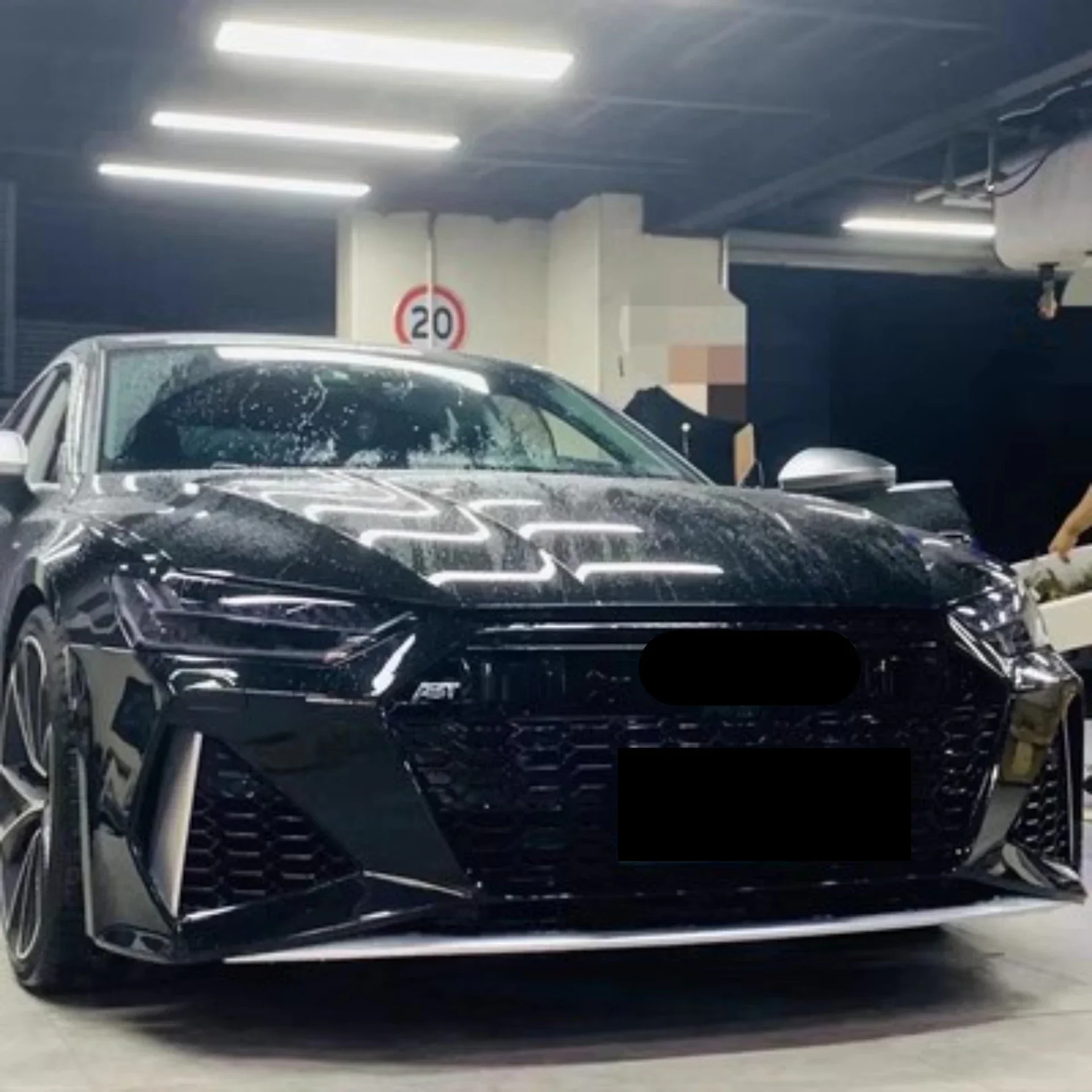 Front Rear Bumper Assembly Lip Fog Lamp Frame For Audi A7 2019-2021 ...