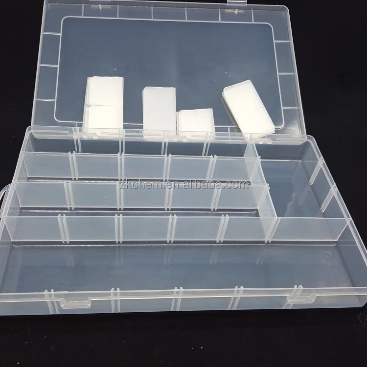 Clear Plastic Adjustable Compartments Storage Container Removable ...