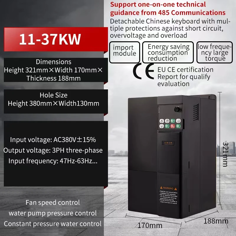 1.5kw Delta Vfd Ms300 Inverter Vfd4a2ms43ansaa Vfd Single Phase Output ...