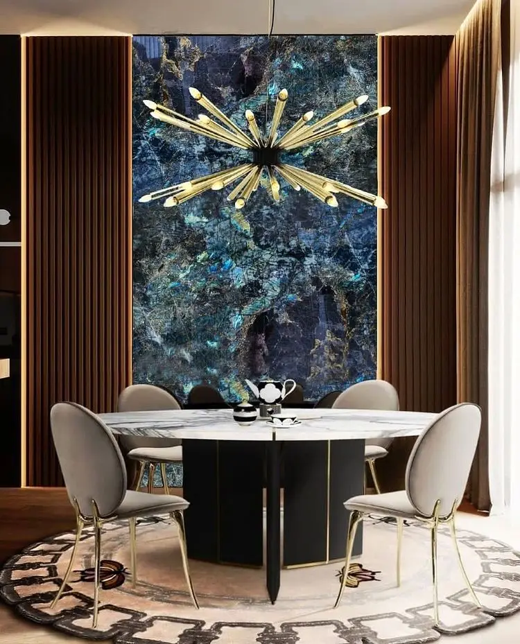 Natural Granite Flooring Tiles - Lemurian Labradorite Blue