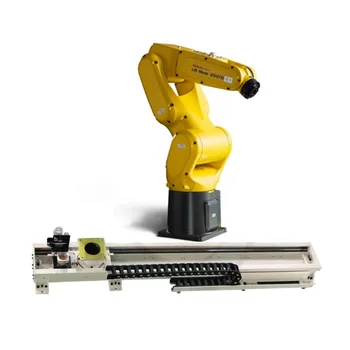 Small Robot Arm 6 Axis Fanuc Lr Mate 200id With Cngbs Robot Guide Rail For Pick And Place ...