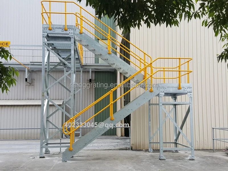 Galvanized Steel Staircases for Outdoor and Industrial Use