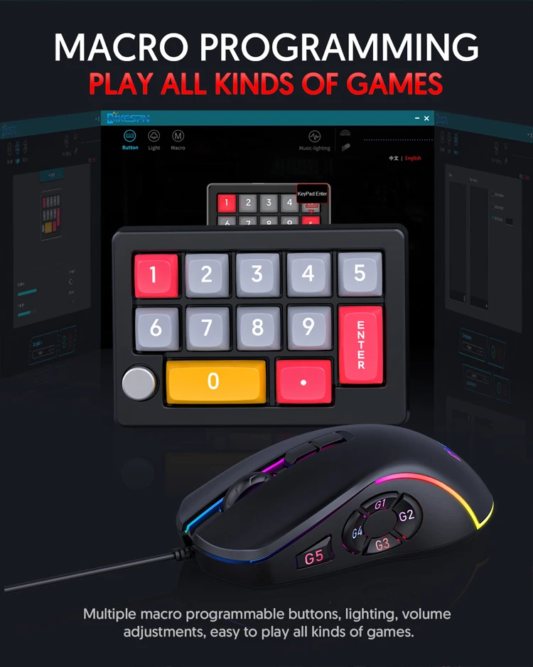True Mechanical Rgb Hot-swappable Personalized Macro-defined Gaming Mechanical Keypad With Knobs ...