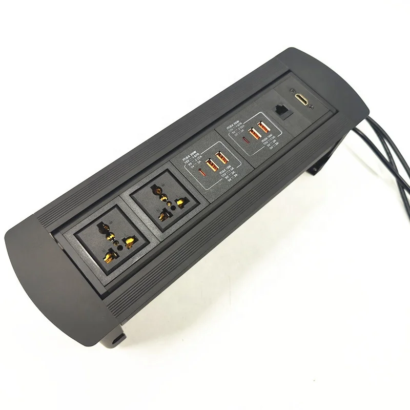 Universal Power Hidden Mounted Conference Table Socket