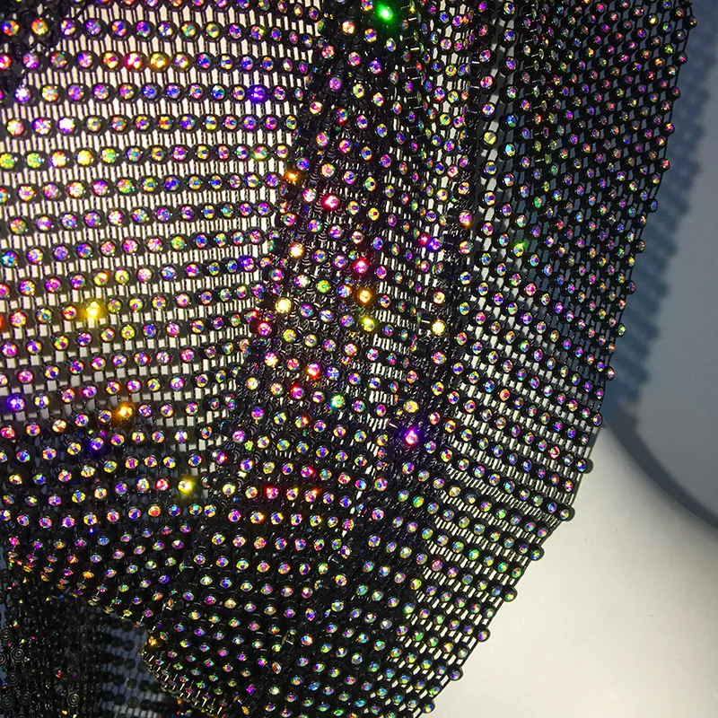 Amazon New Mesh Flash Diamond Fishing Net Scarf Head Scarf Personality ...