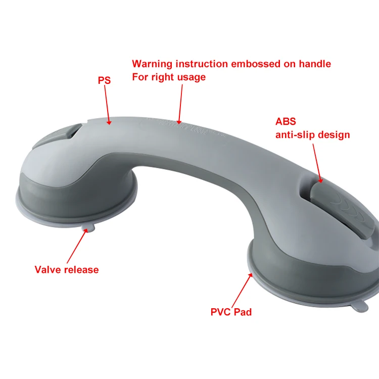 Hot Sale Modern Design Plastic PVC Bath Grab Handle Safety Handrail ...
