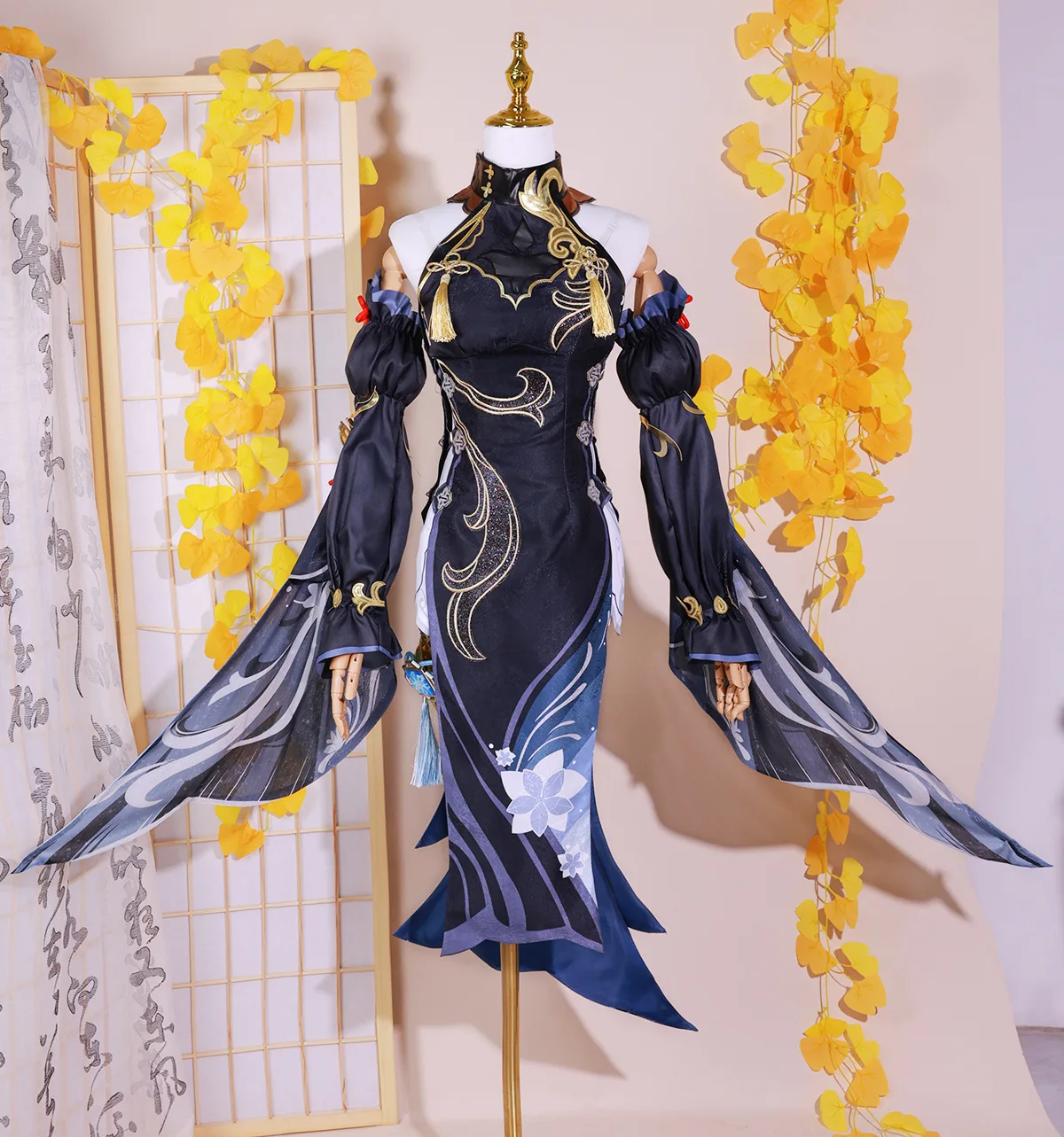 Shenhe Genshin Impact Cosplay Women Costume Set - OEM