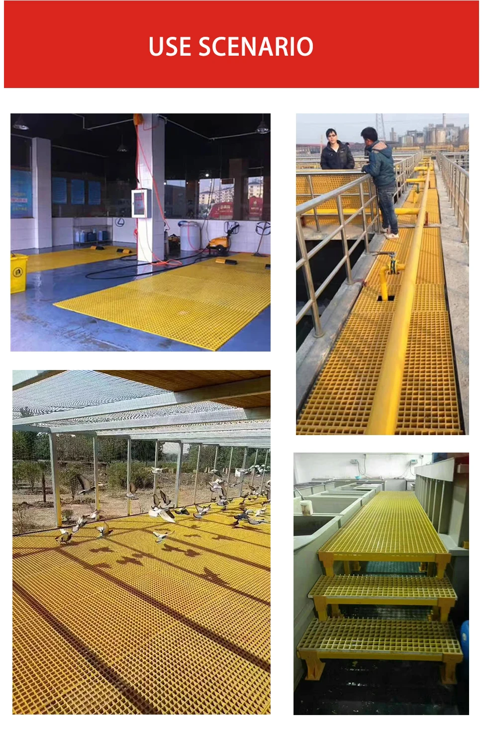 Grating Frp Grating Corridor Cover Plate Photovoltaic Top - Buy Fiber ...